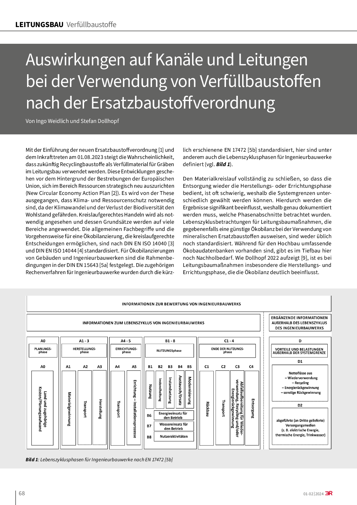 Auswirkungen auf Kanäle und Leitungen bei der Verwendung von Verfüllbaustoffen nach der ...